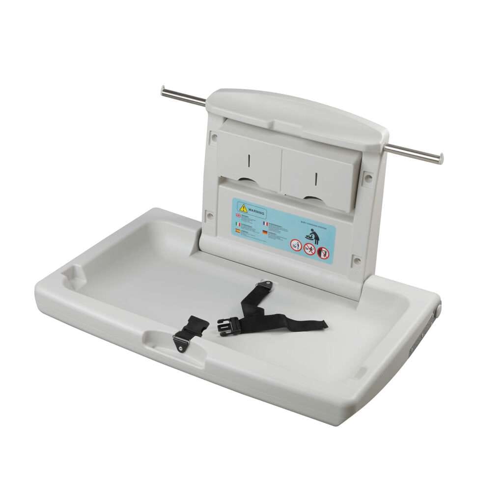 Wall-mounted Horizontal Baby Change Table - Washroom Warehouse